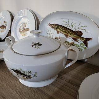 Servizio piatti pesce 12 persone Shirnding bavaria