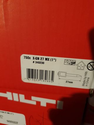 Hilti  chiodi x gn27 mx gx 120