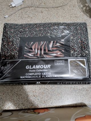 Completo letto matrimoniale flanella 