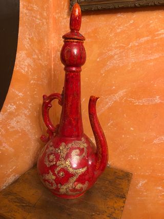 Anfora vintage fatta e dipinto a mano Sicilia