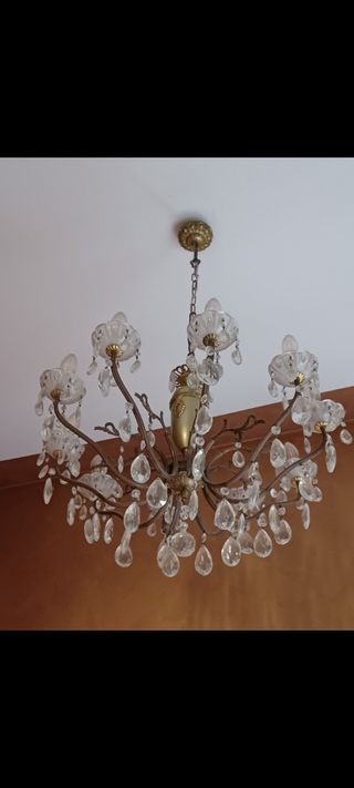 lampadario gocce di cristallo