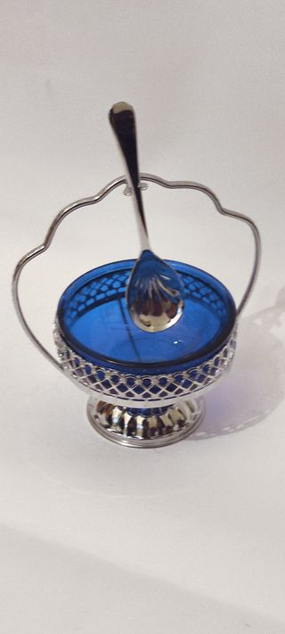 ciotola cristallo placcata argento