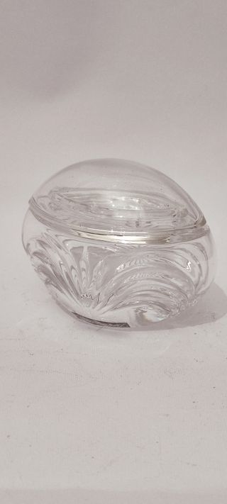 Porta gioie Baccarat con firma nel vetro