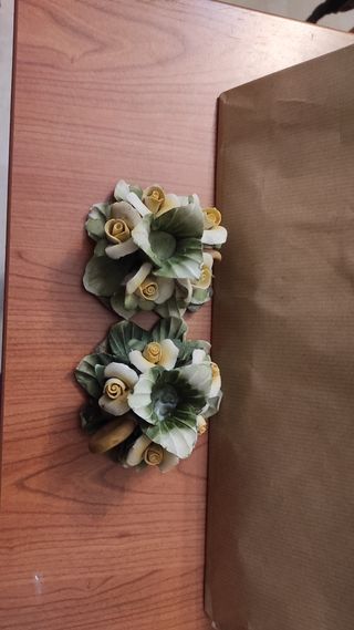 portacandele in ceramica