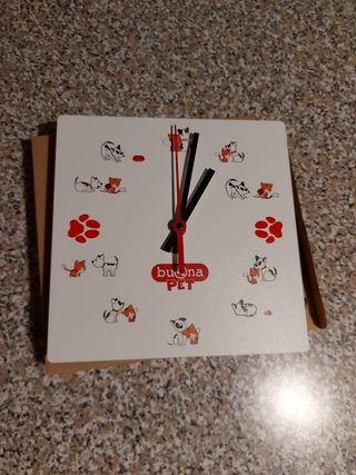 orologio da parete cane e gatto