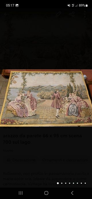 set 3 arazzi da parete 