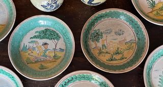 Coppia piatti Fangotto ceramica di Caltagirone