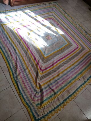 coperta uncinetto vintage 