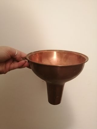 imbuto rame vintage con appendino