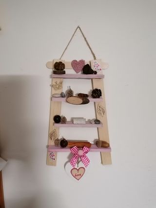 scaletta legno decorativa