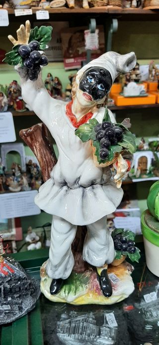 Pulcinella in ceramica artistica 