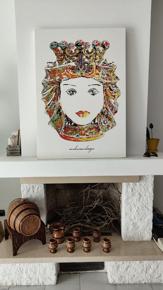 Stampa su tela kapatex Testa di Moro