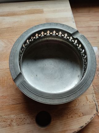 portaoggetti in peltro 95 per cento 