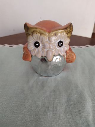 Portasale a forma gufo