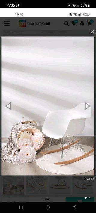 sendia a dondolo stile nordico