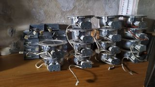 faretti completi di alimentatore più lampadine 