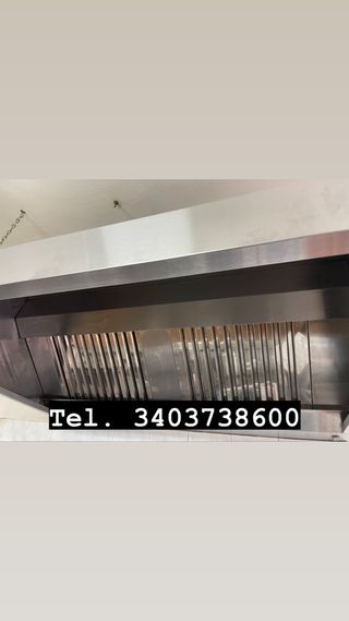 Cappa professionale con motore 