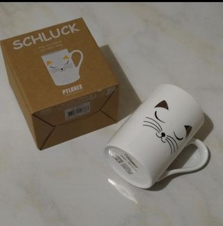 Tazza mug  white Gatto Schluck  Pylones nuova