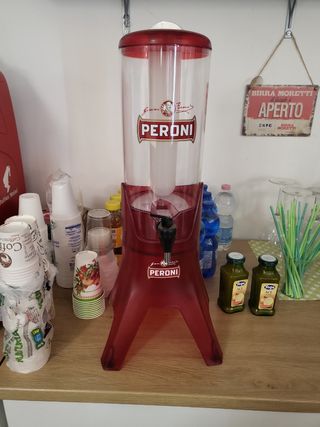 porta birra peroni da tavolo