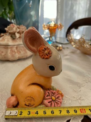 coniglietto ceramica di capodimonte 