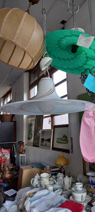 lampadario grande  in vetro diametro 60 