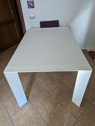 tavolo rettangolare allungabile bianco 