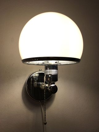 Aplic cromo vetro soffiato sfera