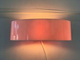 Aplic vetro soffiato arancione/bianco