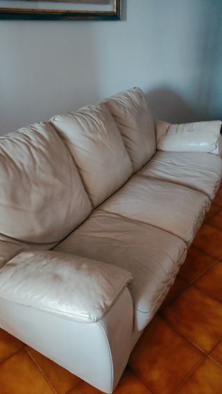 Divano Vera Pelle bianco