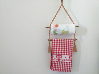Accessori cucina rustica da parete macrame Boho