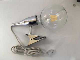 Lampada a morsetto cromo