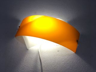 Aplic vetri soffiati bianco e arancione