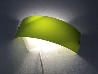 Aplic vetri soffiati bianco e verde fluo
