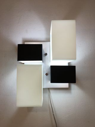 Plafoniera vetri soffiati quadrati