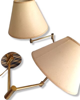coppia applique in ottone