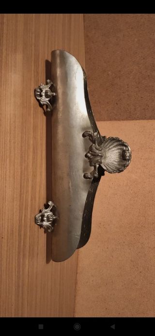 Antico porta tovaglioli in peltro 