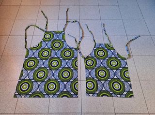 Coppia grembiuli da cucina