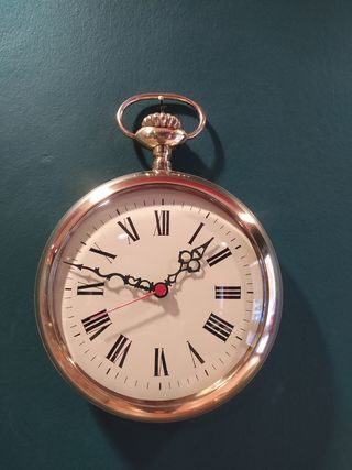 orologio da parete tutto in ottone anni 50 