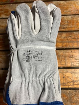 Guanti da lavoro in pelle 12 paia, taglia 11