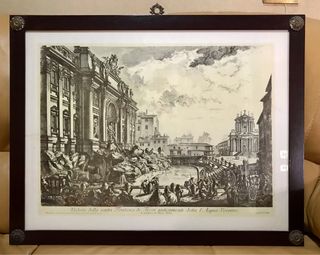 Coppia di stampe con cornice