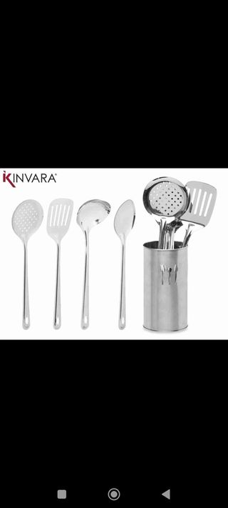 set utensili in acciaio inox 