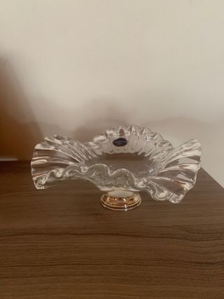 Nuovo centro tavola in cristallo e argento 800