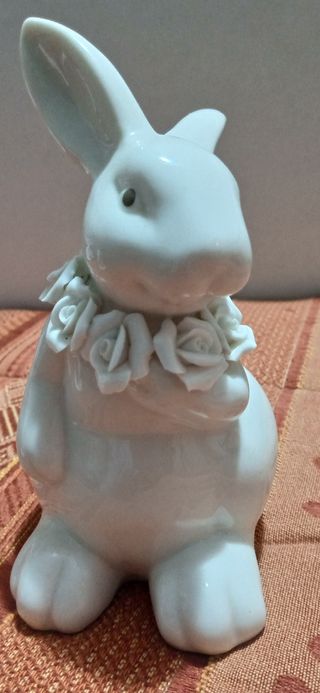 coniglietto bianco di porcellana HERVIT