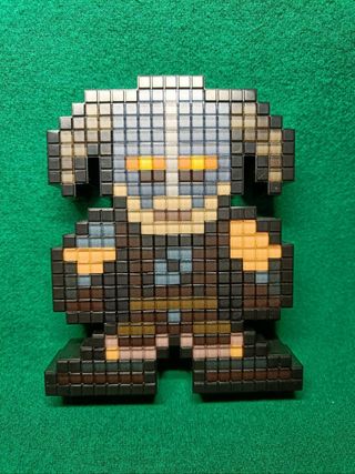 Dragonborn Skyrim Pixel Pals pixel art lamp