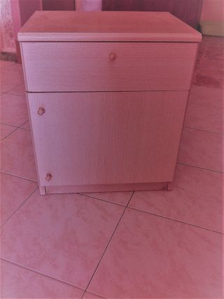 2 COMODINI CAMERA IN LEGNO CHIARO