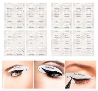 Eyeliner Stencil Sticker 8 Fogli