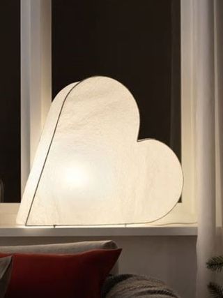 Lampada da tavolo a forma di cuore