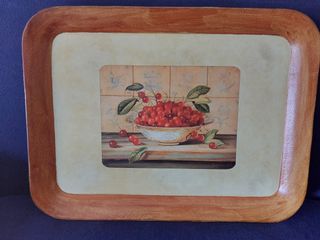 Vassoio in Legno decorato SEZZATINI Firenze