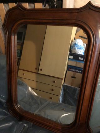 Specchiera legno arte povera - 