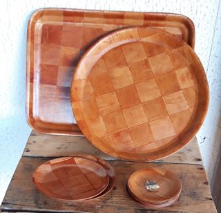 vassoio, sotto bicchieri, sotto bottiglia vintage 